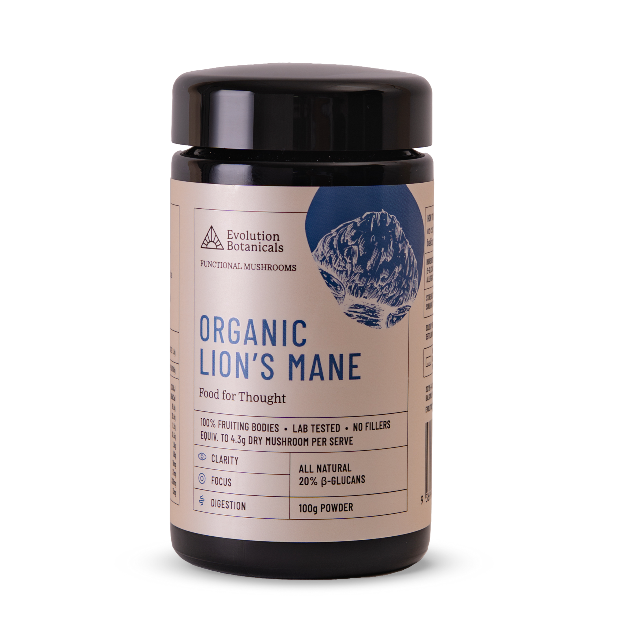 Lion’s Mane Extract (Organic 12:1) | Free Shipping – Evolution Botanicals